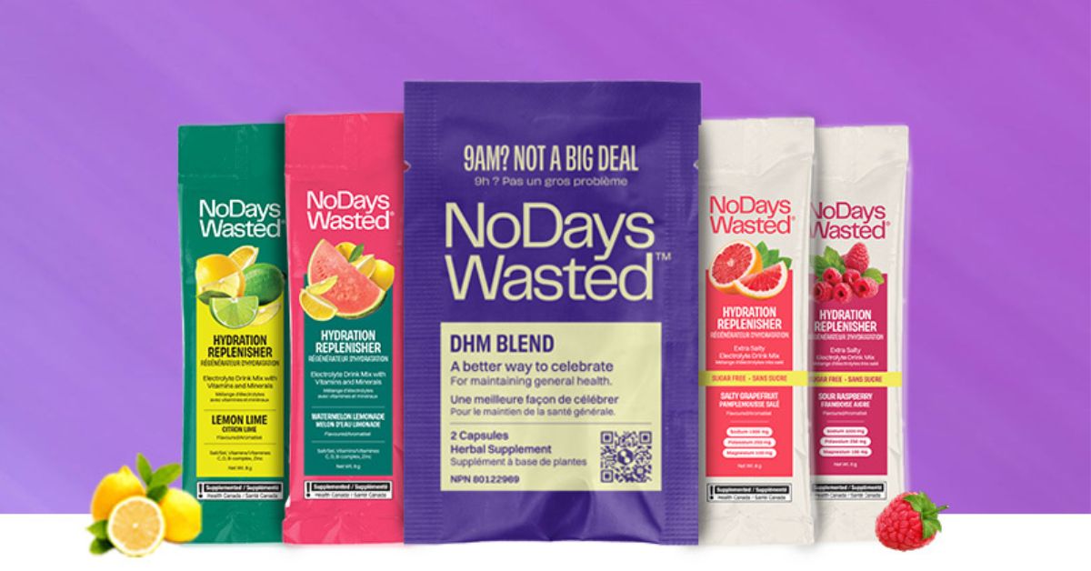 Free No Days Wasted Hangover & Hydration Essentials - Get me FREE Samples